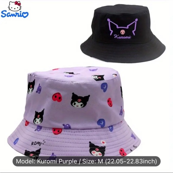 Sanrio | Accessories | Sanrio Kuromi Reversible Bucket Hat | Poshmark